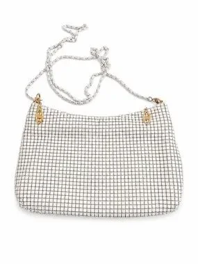 Bags | 2 Vintage Gold White Mesh Shoulder Bags Whiting Davis Style ...